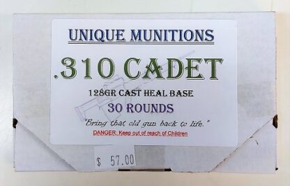 310 CADET Unique Munitions 125gr cast- 30pack – Caboolture Firearms